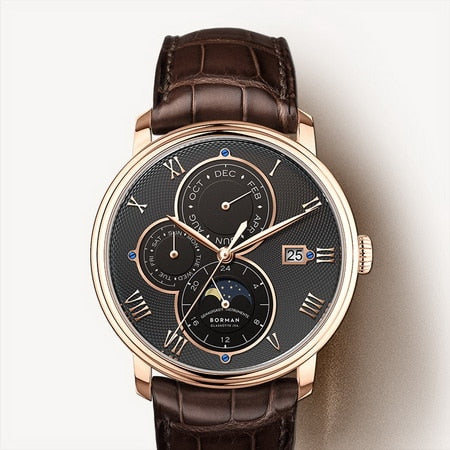 BORMAN automatic watch with Day, Date Month. Model: BORMAN14008 ...